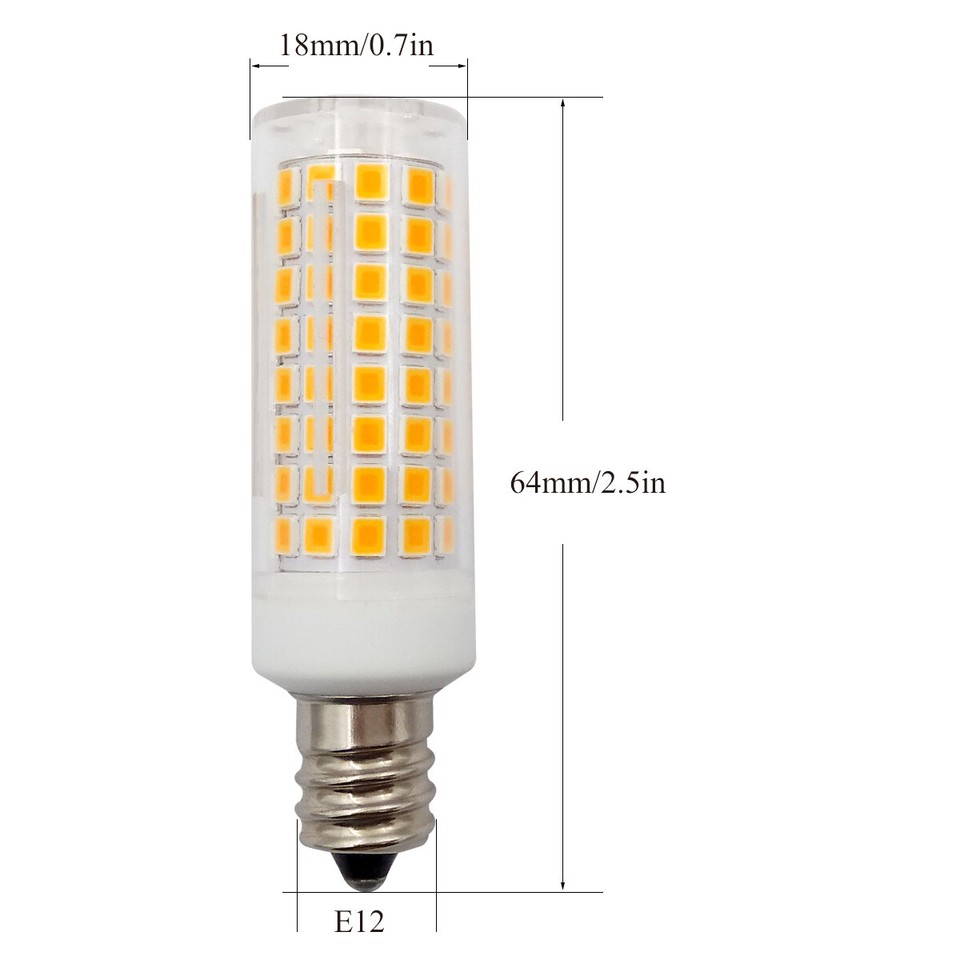 2x E12 Candelabra C7 LED Ceramics Bulb 102-2835 110V ceiling fans light ...