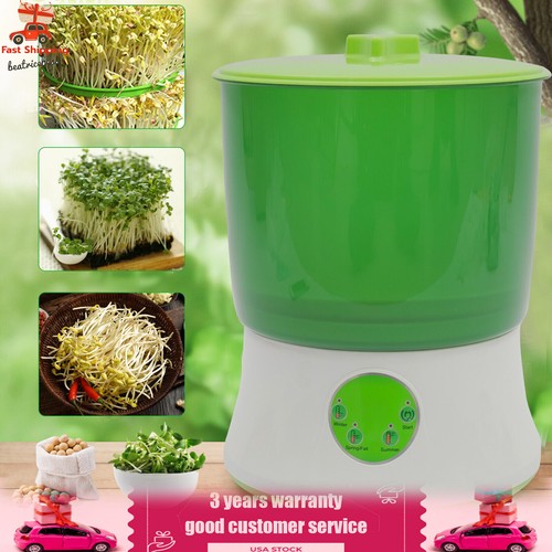 2-Layer Automatic Bean Sprouts Machine Electric Bean Seed Sprouter ...