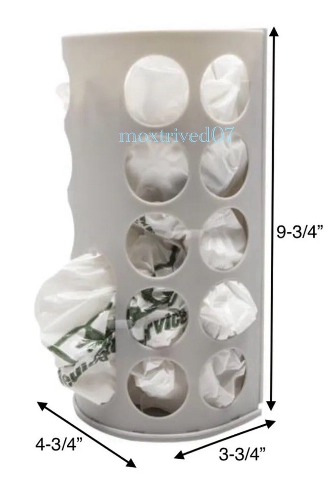 Wall Mount Kitchen Grocery Bags Holder Dispenser Plastic Storage Box ...