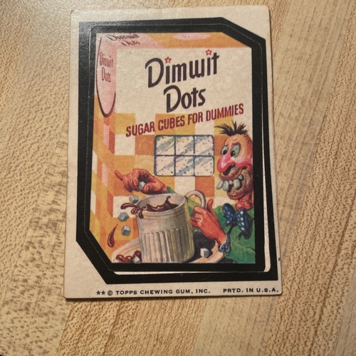 1974 Topps Wacky Packages Series 7 Dimwit Dots | eBay
