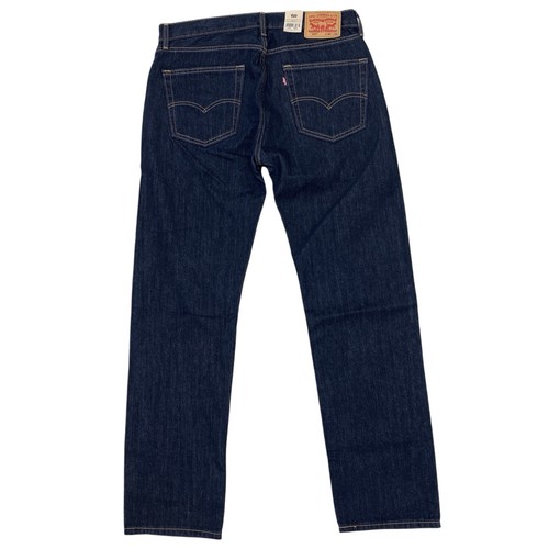 Levi's 505 Regular Fit Men's Jeans 'Rinse' Dark Wash 100% Cotton Denim ...