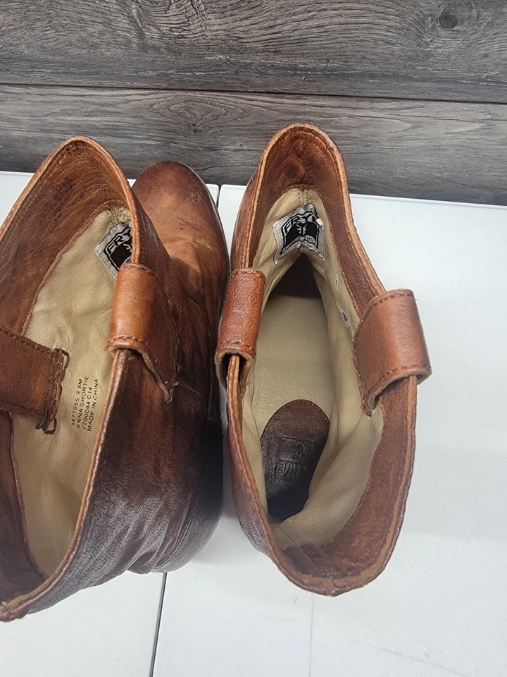 Frye Anna Shortie Cognac Boot 9.5 | eBay