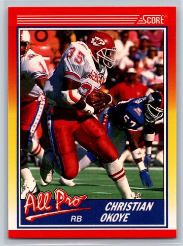1990 Score Christian Okoye All Pro Kansas City Chiefs #581 | eBay