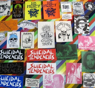 vtg 1980s 1990s Punk Skatepunk skateboard sticker - S.T. Angst Cycotic ...