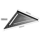 150/300mm Woodworking Aluminum Alloy Triangle Ruler Practical ...