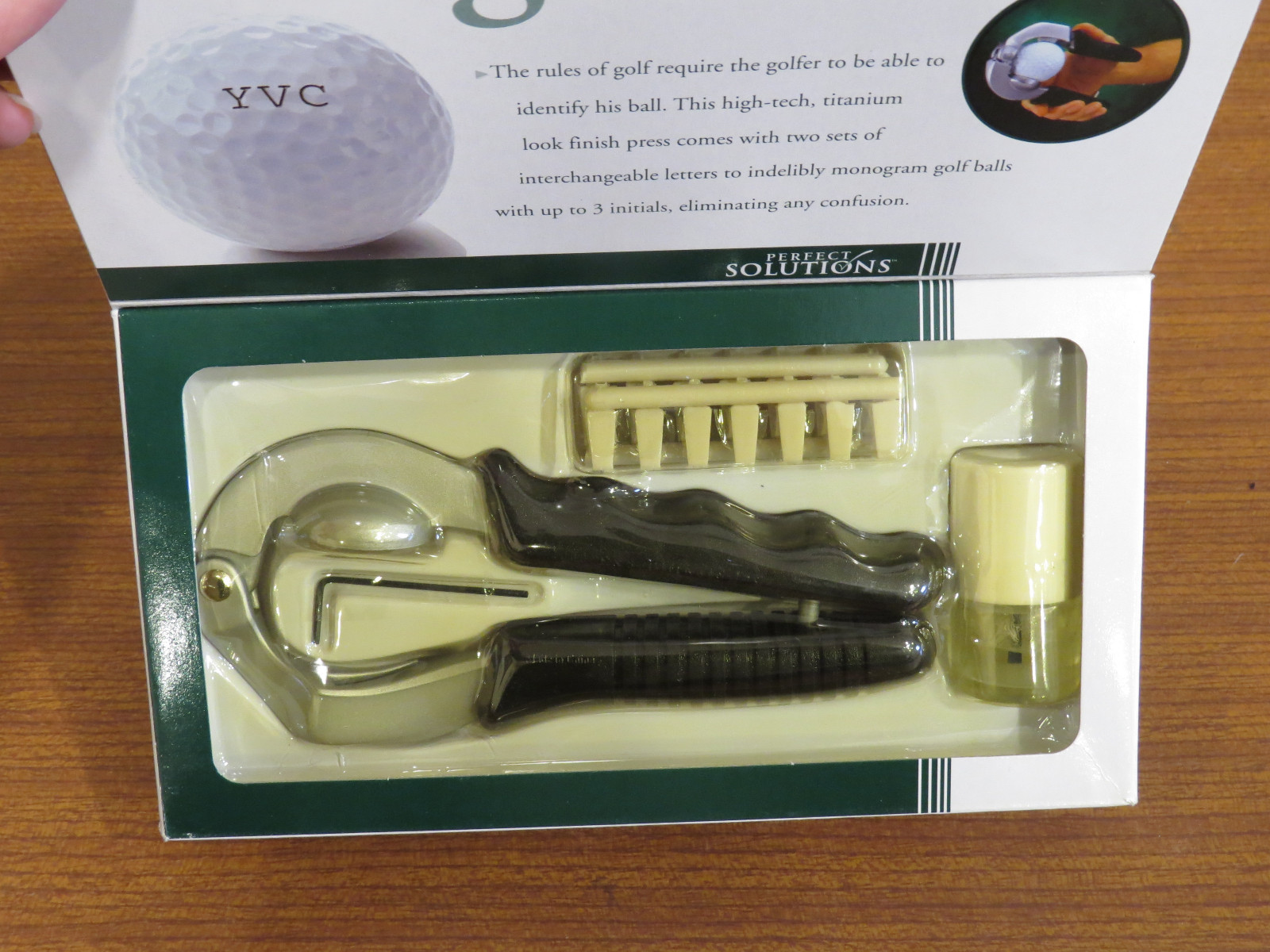 Perfect Solutions (PS0145TI) Deluxe Golf Ball Monogrammer NOS Ships ...