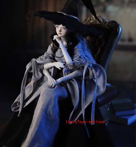 BJD Niel Witch Wizard Four Hand Doll 1/4 Resin Ball Jointed Makeup Girl ...