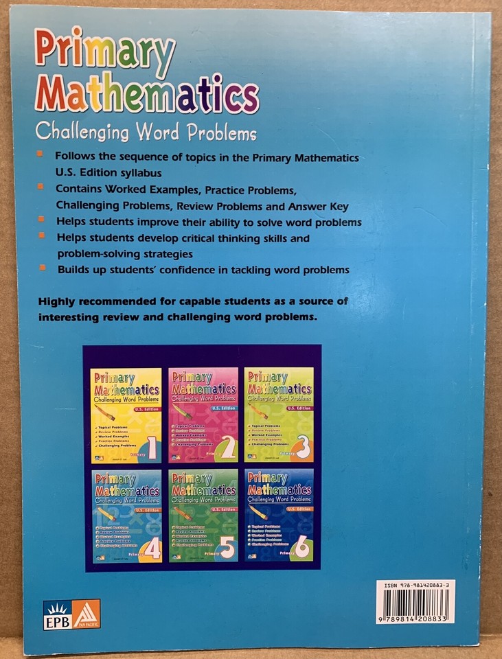Primary Mathematics : Challenging Word Problems Level 4 [Paperback] | eBay