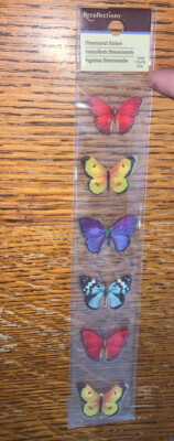 Recollections 3D Colorful Butterflies Butterfly Embellishment Scrapbook ...