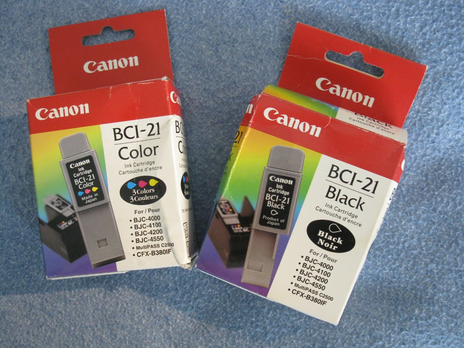Canon BCI-21 -1 each Black and Color total (2) NIB GENUINE Canon | eBay