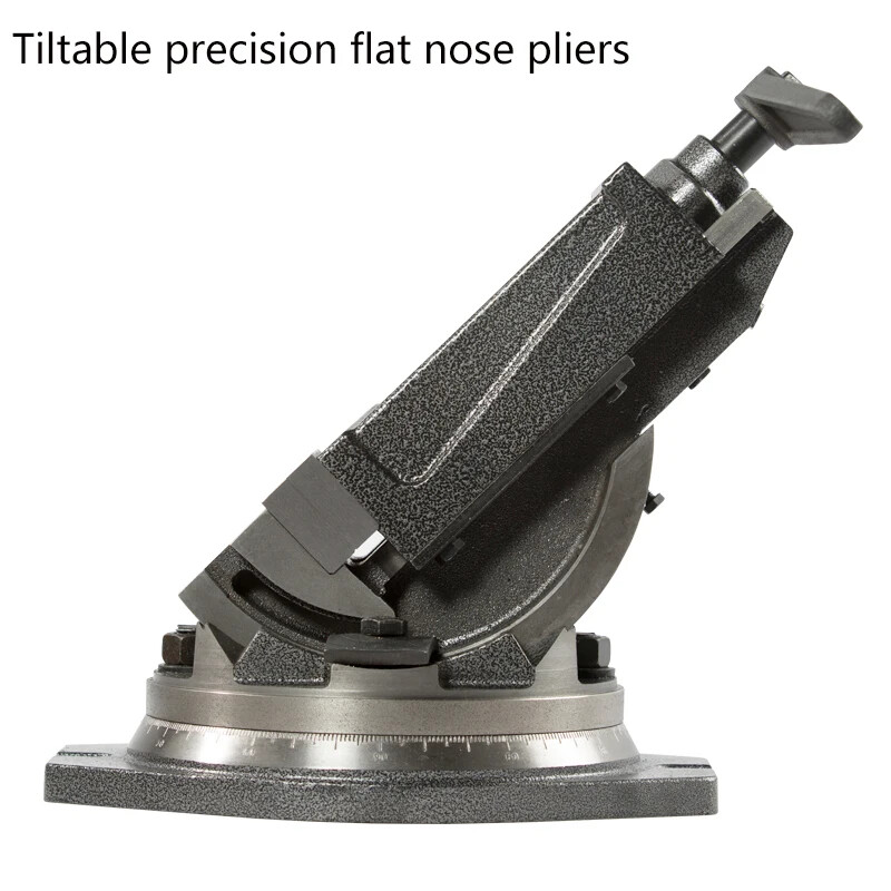 4/5 Inch Tiltable Two-way Angle Fixed Vise Flat Vise Precision ...