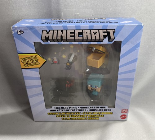 Minecraft Mojang Mob Head Minis Pack 2 Action Figures & Accessories Toy ...