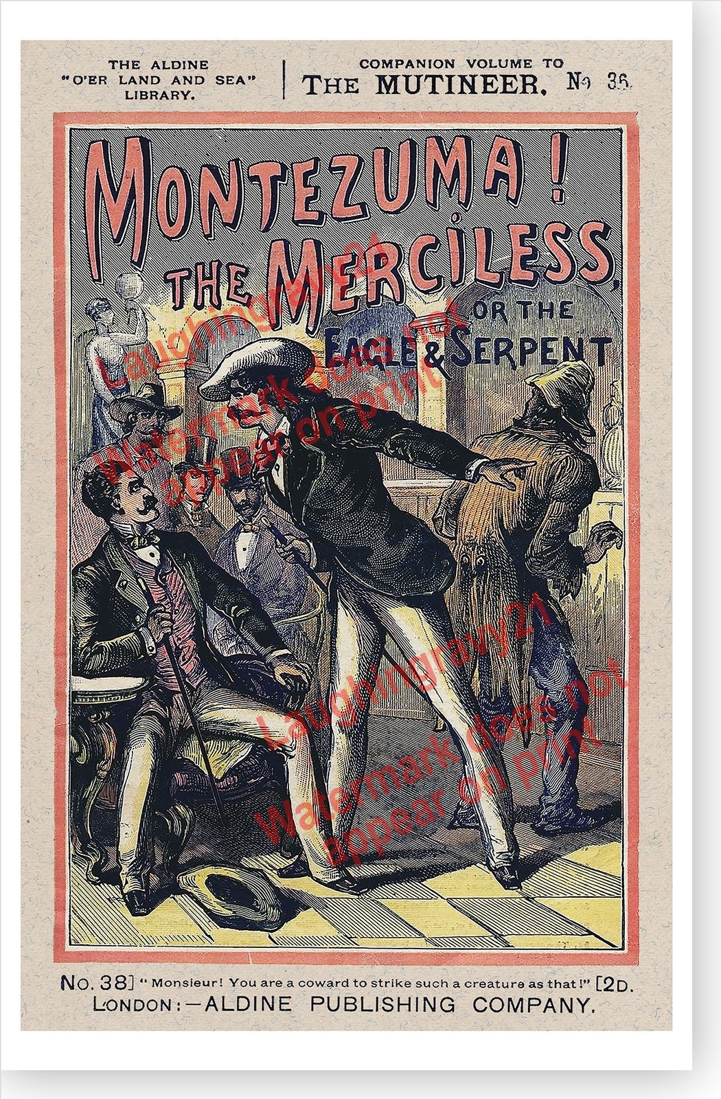 Montezuma The Merciless Aldine O'er Land And Sea Library Cover Art ...