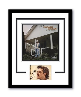 Morgan Wallen Autographed Signed 11x14 Framed Photo One Thing At A Time ...