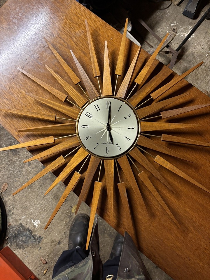 Seth Thomas Star Burst Clock | eBay UK