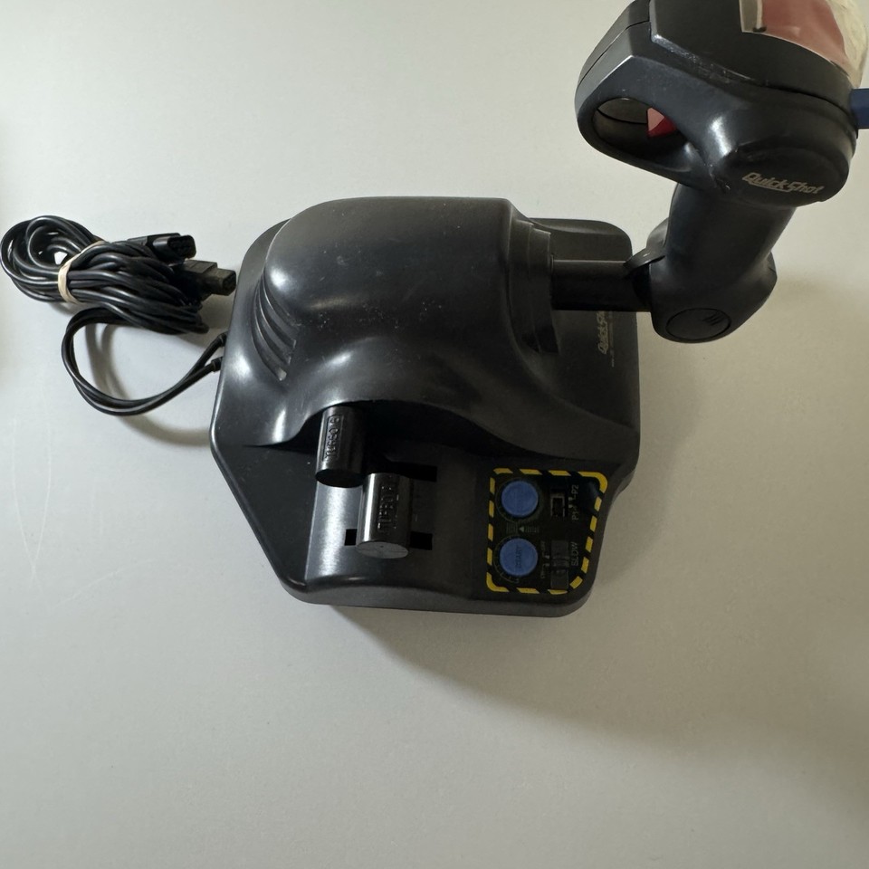 Vintage INTRUDER 5 QUICKSHOT Computer Pilot Joystick IBM Model No. QS ...