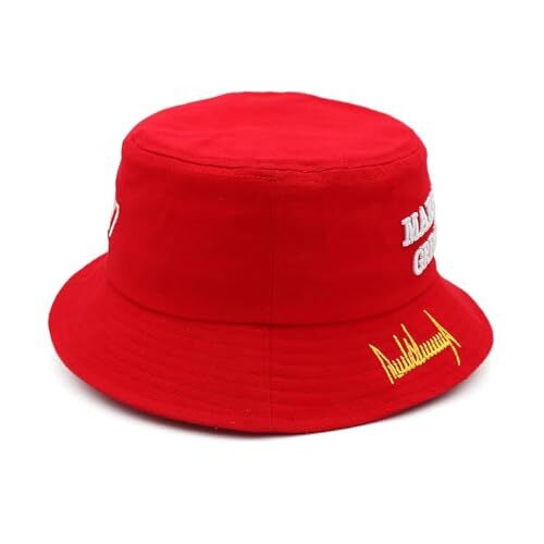 MAGA Bucket Hat, Trump 2024 Hat Make America Great Again Donald Red ...