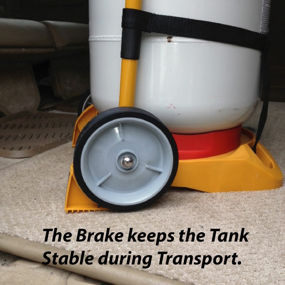 Propane Easy Cart Tank Carrier for BBQ grill w- 20 lb Scale Fuel Gauge ...