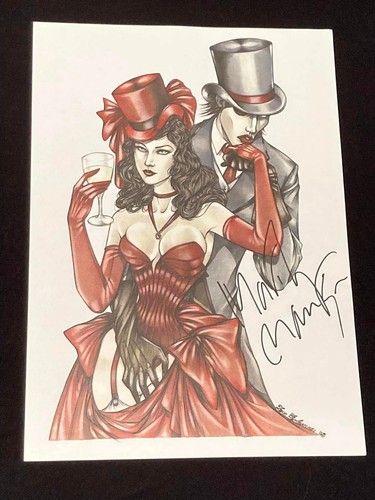 MARILYN MANSON BAND SIGNED AUTOGRAPH ZOE LACCHEI ART PRINT POSTER VERY ...