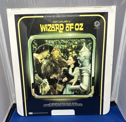 Vintage Wizard Of Oz MGM/CBS CED Video Disc Judy Garland 1939 1982 NEW ...
