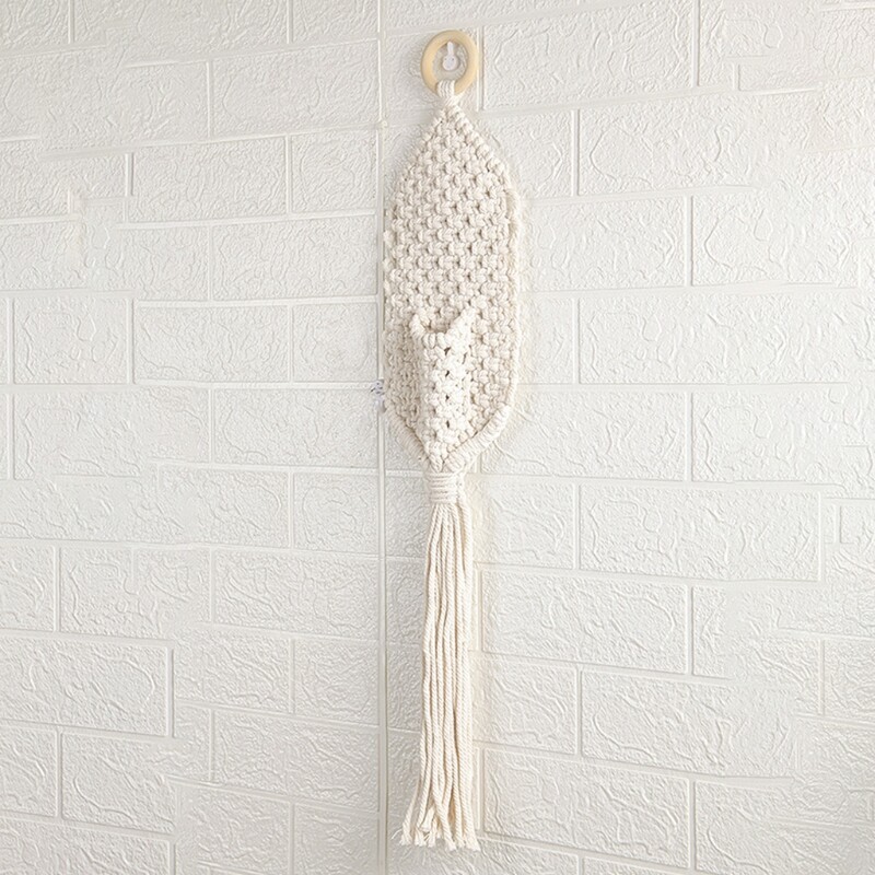 Nordic Hand-woven Tapestry Flower Basket Wall Boh | eBay