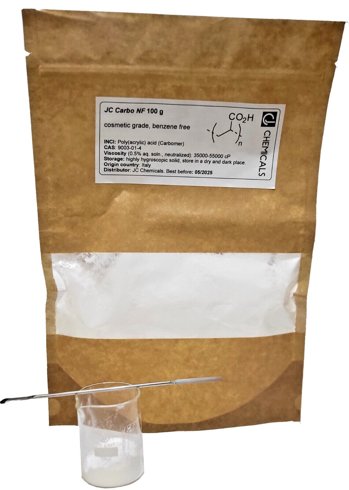 Carbomer 940 (Polyacrylic Acid , CAS 9003-01-4) Grade A+ (acc USP/NF ...