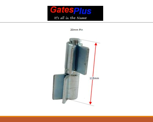 Heavy Duty Swing Gate Shackle Hinge- Pin 20mm - pair | eBay