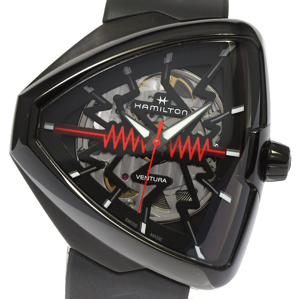 HAMILTON Ventura Elvis 80 H245350 Skeleton Dial Automatic Men's Watch ...
