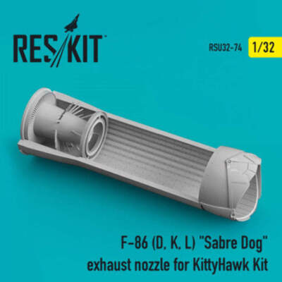 1/32 Reskit F-86 (D, K, L) Sabre Dog exhaust nozzle for KittyHawk kit ...