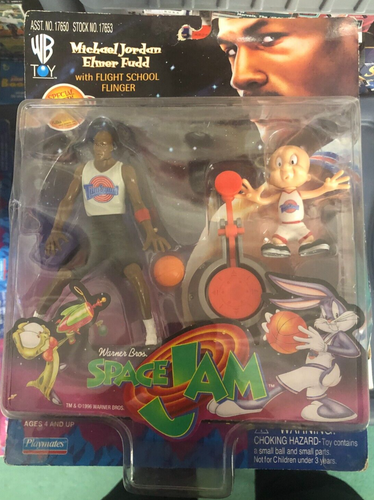 1996 Playmates Space Jam Michael Jordan Elmer Fudd Flight School ...