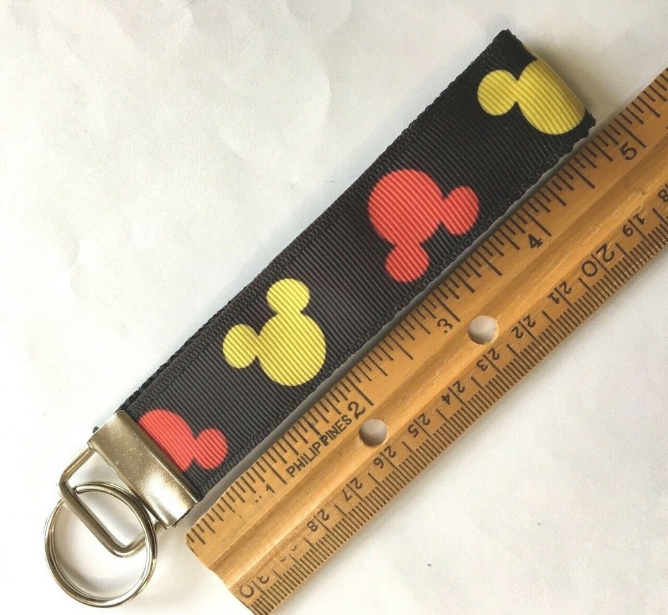 HANDMADE KEY FOB DECORATED w/Mickey Mouse Clubhouse RIBBON Key Chain ...