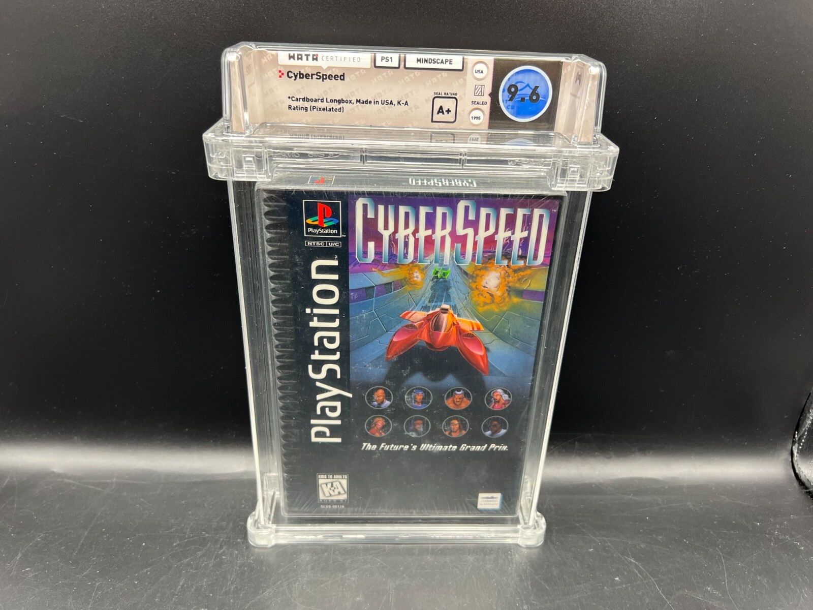 CyberSpeed Long Box Sony PS1 WATA 9.6 A+ FACTORY SEALED MINT VGA ...