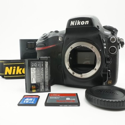 Nikon D800 36.3MP FX DSLR Camera Body Only + SD CF Cards Tested from ...
