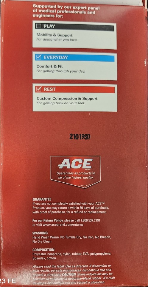 ACE Back Deluxe Stabilizer With Lumbar Support (Gray) One Size ...