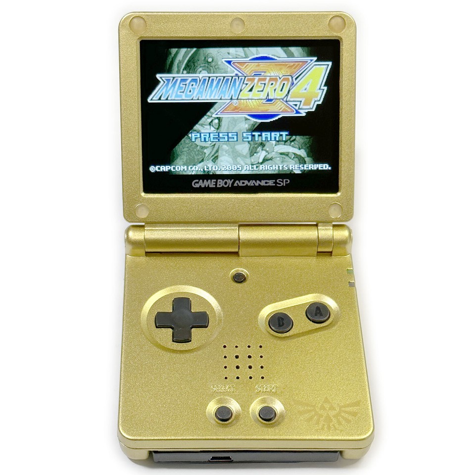 Nintendo GameBoy Advance SP GBA Console V5 IPS LCD Reshell USB-C New ...