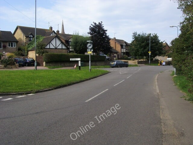 Photo 6x4 Brook Road Raunds Brook Road junction with Midland Road with ...