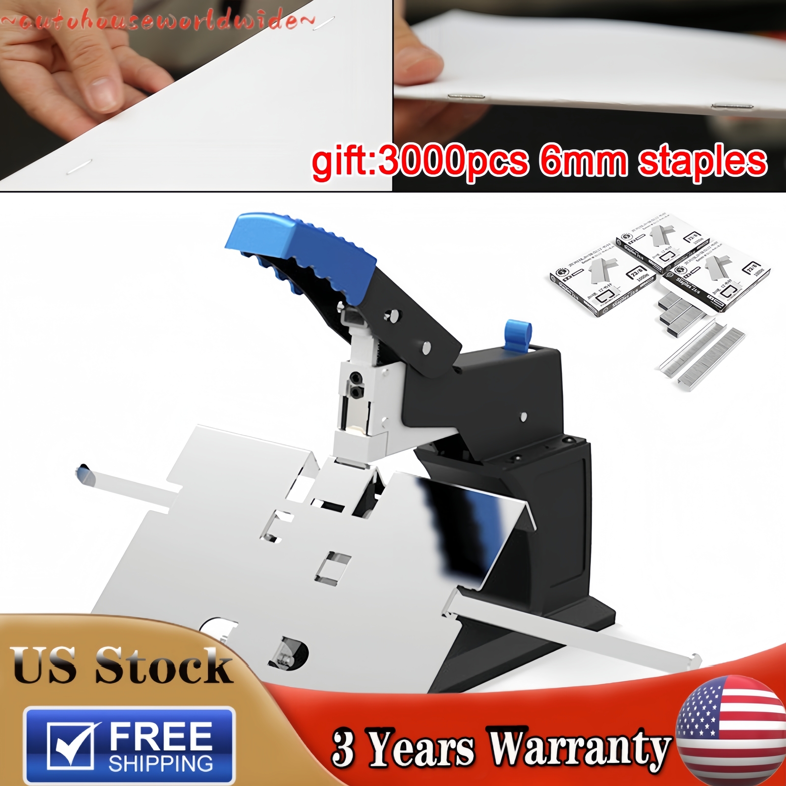 Desktop Manual Saddle-stitchers Riding Stapler Machine Table Top Manual ...
