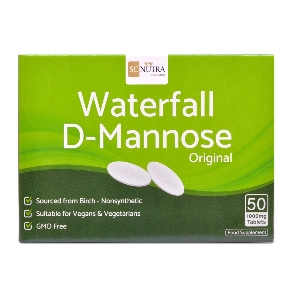 Waterfall D-Mannose 1000mg Tablets | UTI & Cystitis Support | Highest ...