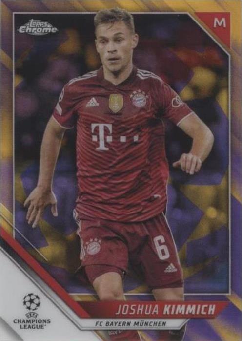 2021-22 Topps Chrome Uefa Champions League - Joshua Kimmich #84 Purple ...