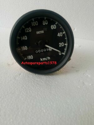 Smiths replica Gauge 100 mm speedometer Black Bezel 180-0 KM/H | eBay ...
