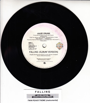 JULEE CRUISE Falling "Twin Peaks" 7" 45 rpm record RARE! + juke box ...