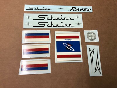 Schwinn Approved Complete Racer 26" Bicycle Decal Black Set With Fork ...