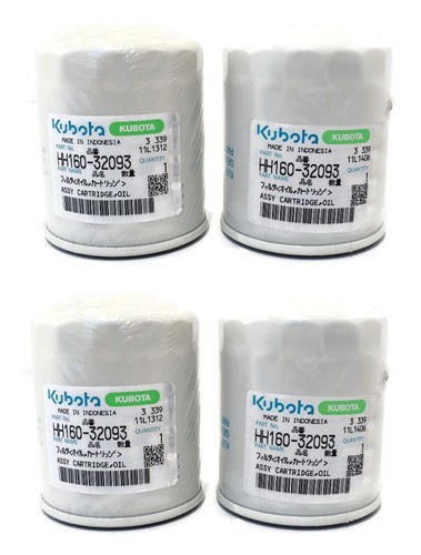 (4) OEM Kubota OIL FILTERS 16271-32090 100805 Grasshopper 428 428D 430 ...