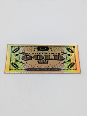 Zox Gold Card ~ Redeem 5+ directly with Zox.co for the ultimate prize ...