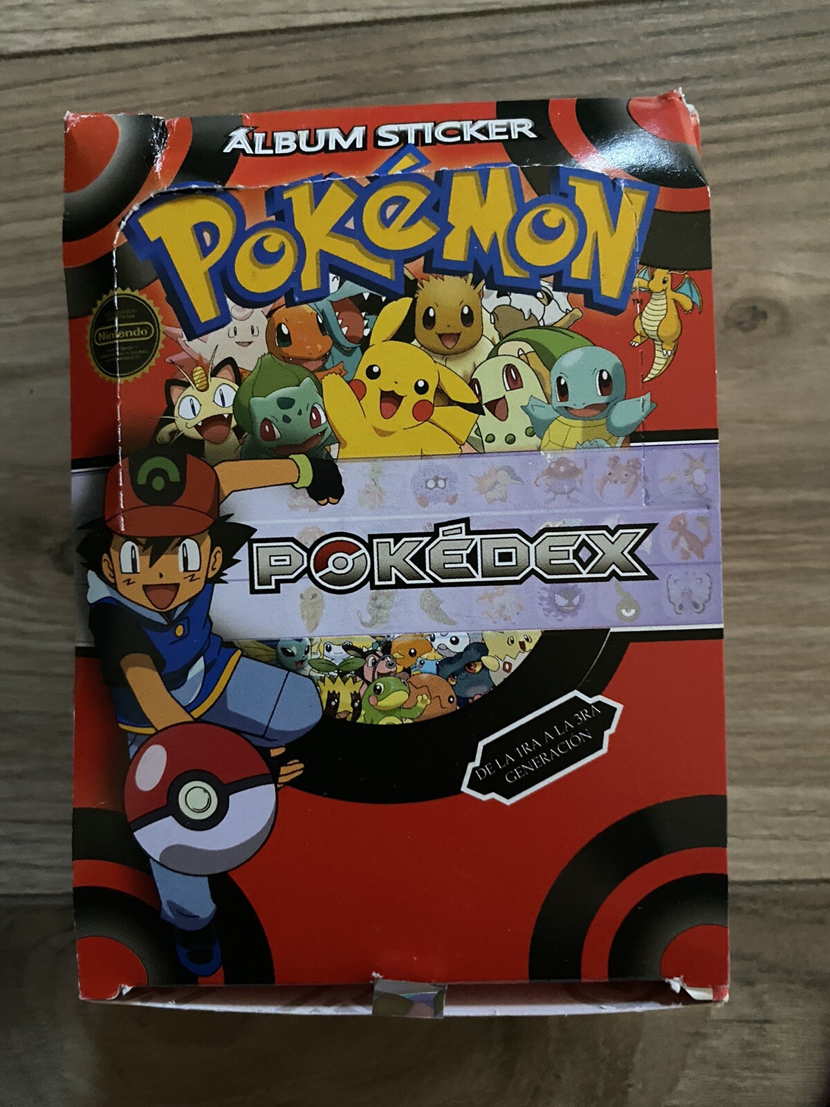 Pokemon Sticker & Card Album Collection + Pokemon Box (25 packs 25 ...