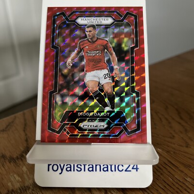 2023-24 Panini Prizm Premier League Diogo Dalot Red Mosaic #47 Card | eBay