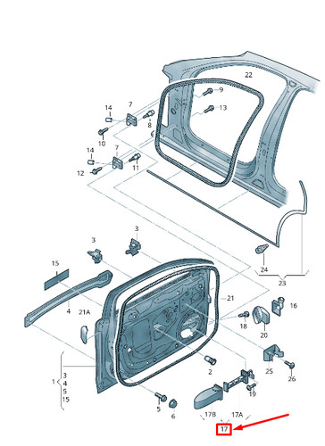 Audi OEM 09-16 A4 Quattro Front Door-hinge Check 8K0837249D for sale ...