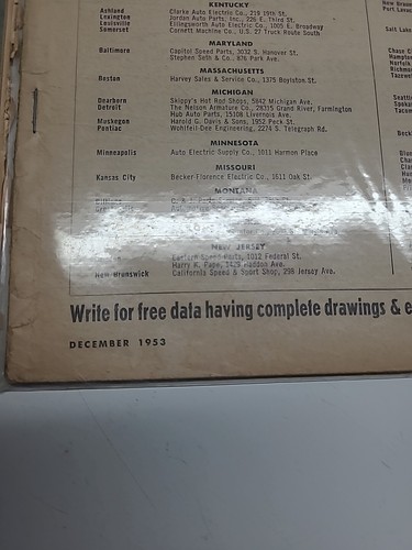 Lot of 3 Vintage1950's HOT ROD Magazines December 1953 March & April ...