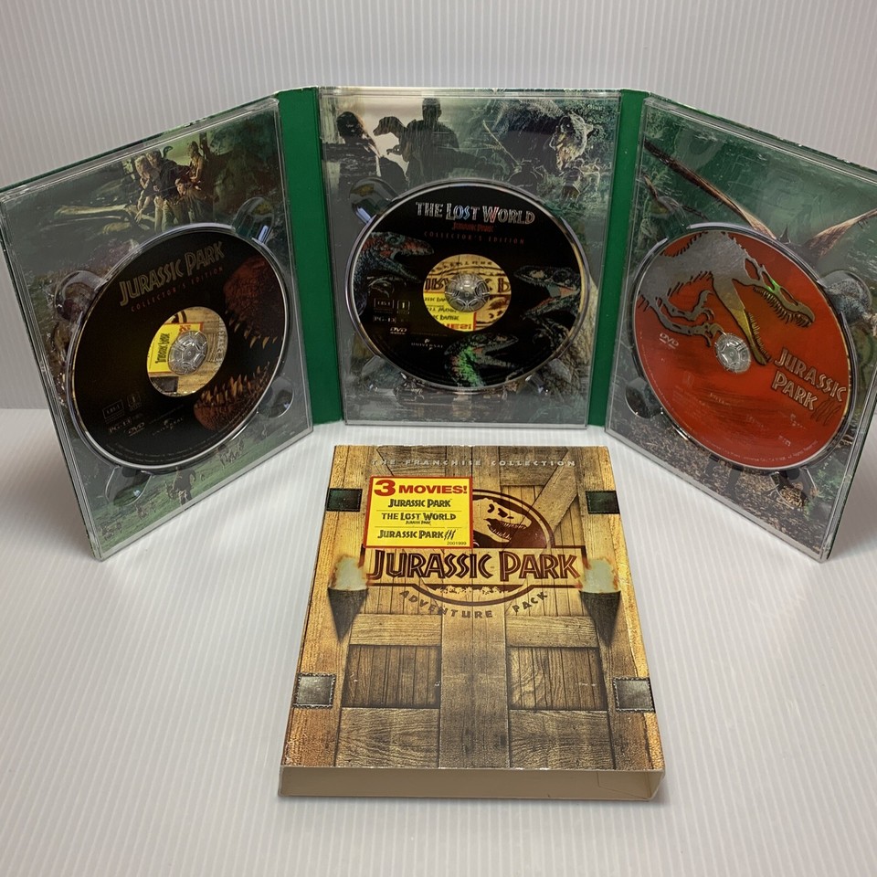Jurassic Park Trilogy - Adventure Pack (DVD, 2005, 3-Disc Set ...