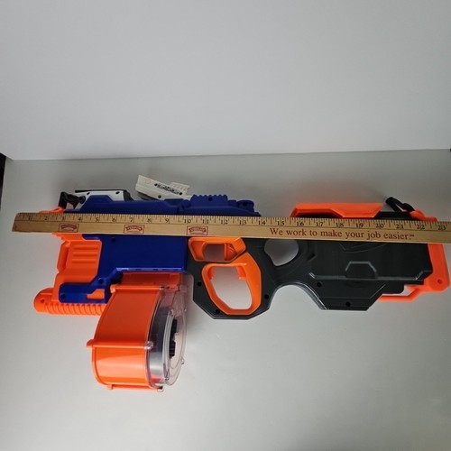 Nerf Elite Hyperfire N-strike blaster DRUM INCLUDED No Darts Orange ...